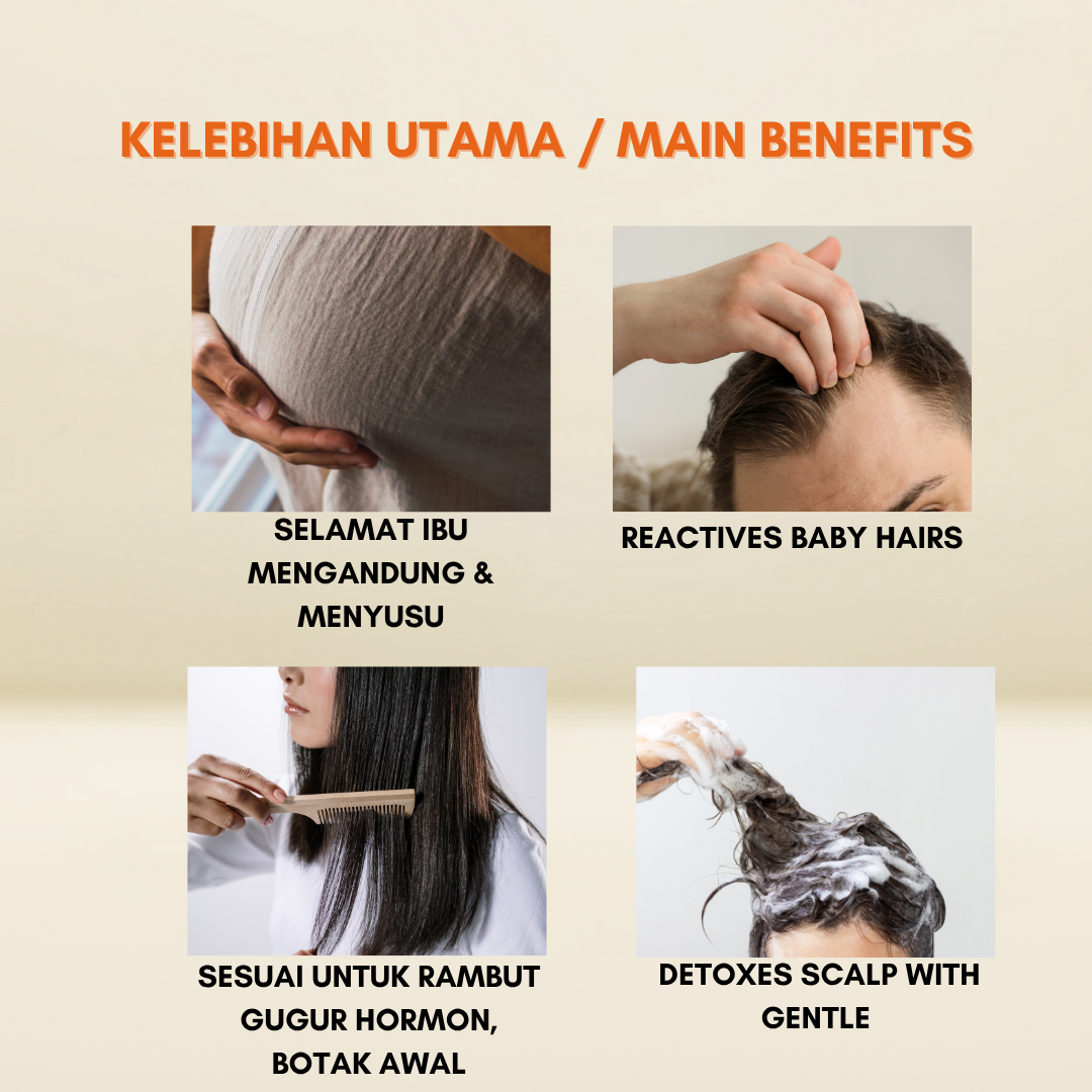 SENA Growth Accelerator Duo Set Tonik, & Syampu Rambut Gugur Untuk Ibu ...