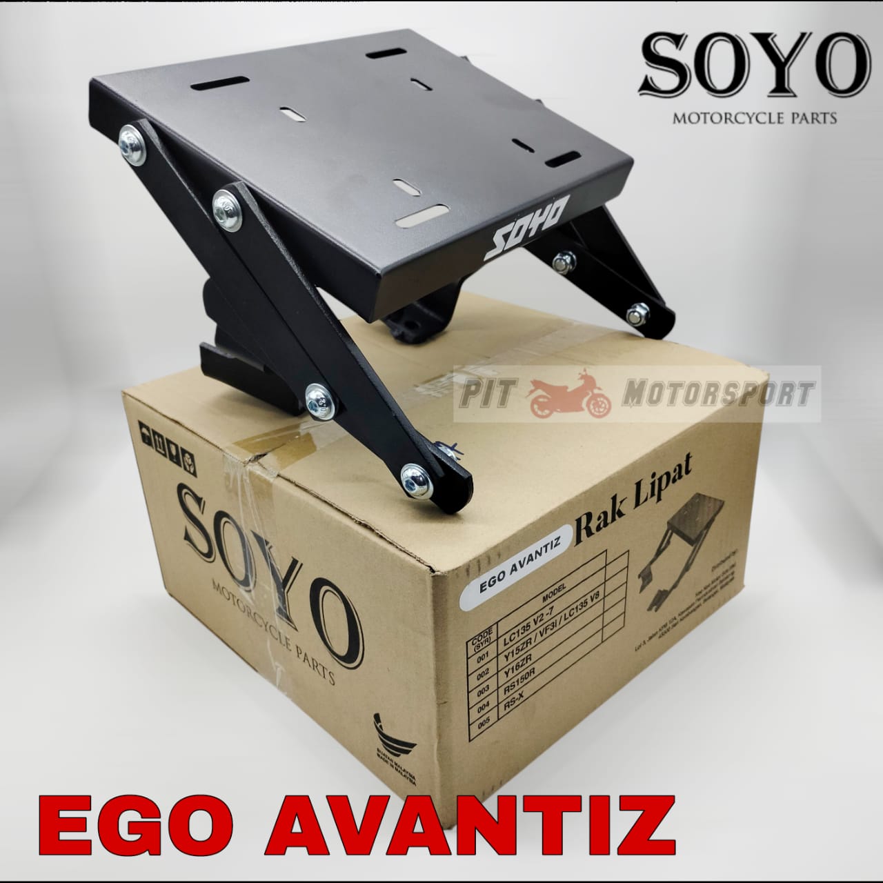 Monorack SOYO Ego Avantiz Adjustable Rack Avantiz Accessories Motor EGO ...