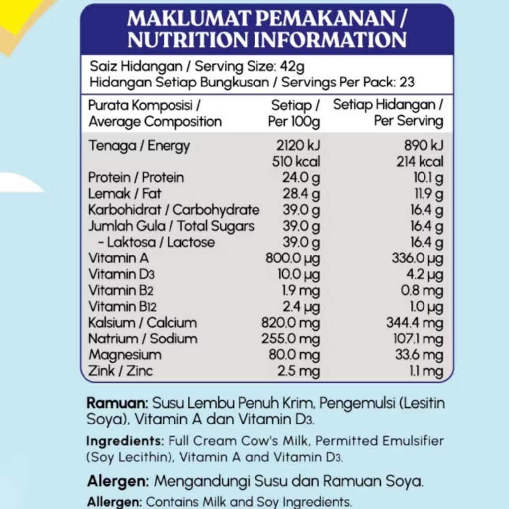 Promex Full Cream Milk Powder 1kg | Shopee Malaysia