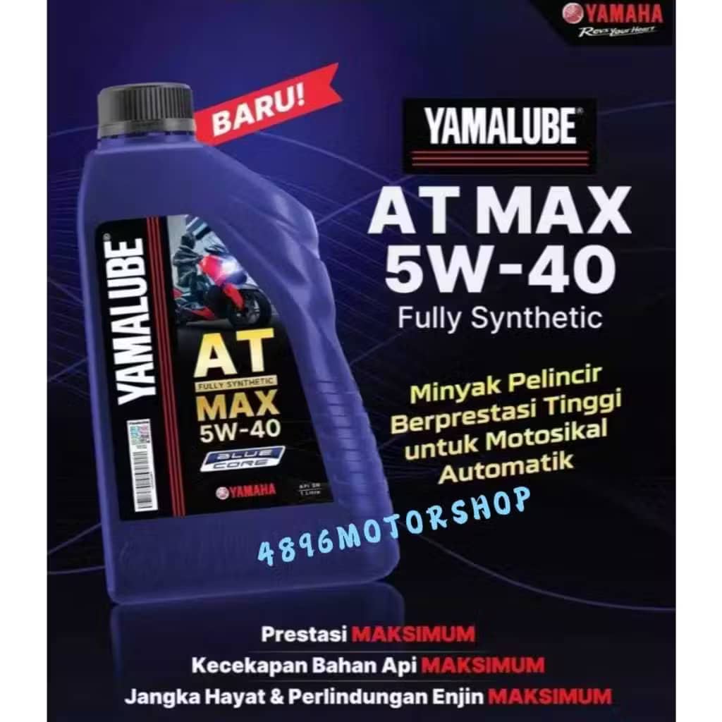 YAMALUBE 5W40 10W40 AT Blue Core SEMI Fully NVX155 NMAX XMAX Scooter ...