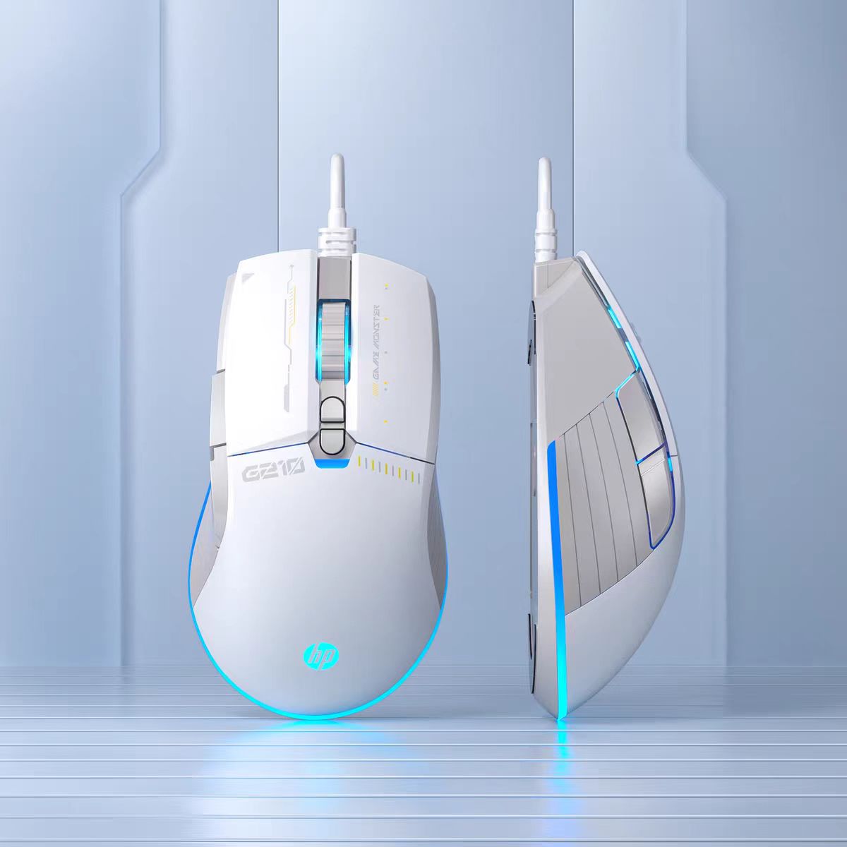 HP G210 Gaming Mouse 6 Level DPI Adjustment Cool RGB Lighting Effect ...