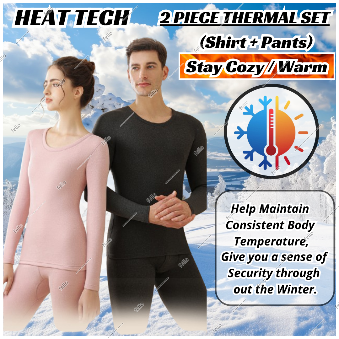 Men Women Winter Inner Wear Warm Silk Wool Thick Thermal Long Johns ...