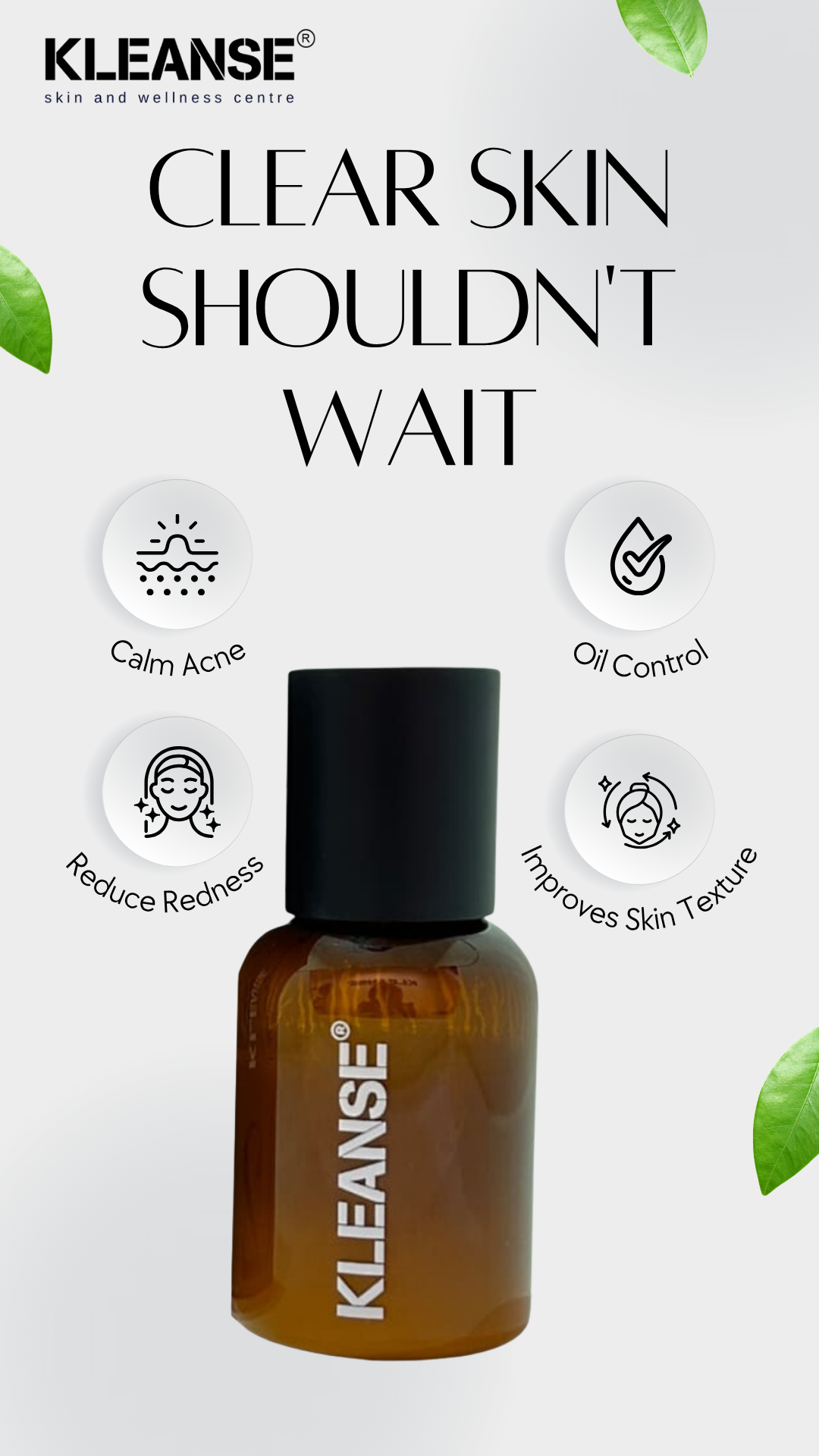 KLEANSE Anti-Blemish Lotion Anti Acne Pimple Treatment Oil Control ...