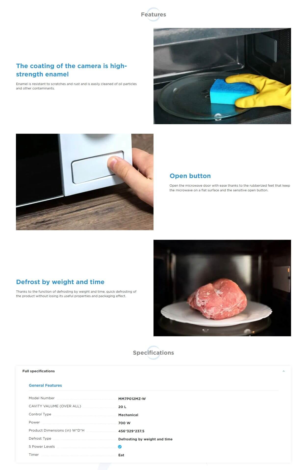 Midea MM7P012MZ Microwave Oven 20L | Shopee Malaysia