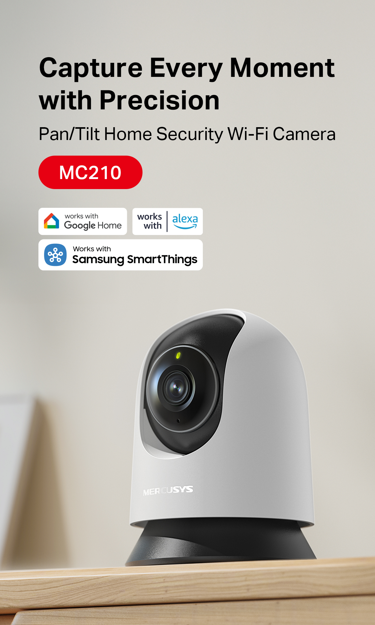 【NEW】Mercusys MC210 2K 3MP WiFi Camera CCTV Pan/Tilt 360° Night Vision ...