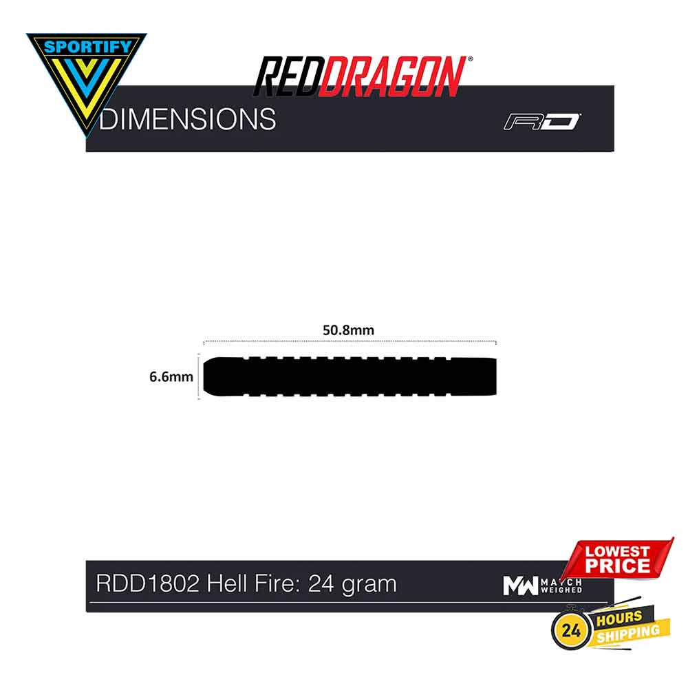 Red Dragon Dart Hellfire A 80% Tungsten Steeltip - 22g/24g | Shopee ...