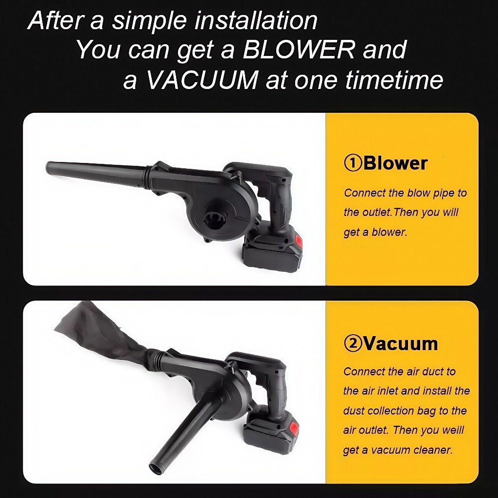 【READY STOCK】2 in 1 Portable Cordless Air Blower Rechargeable Electric ...