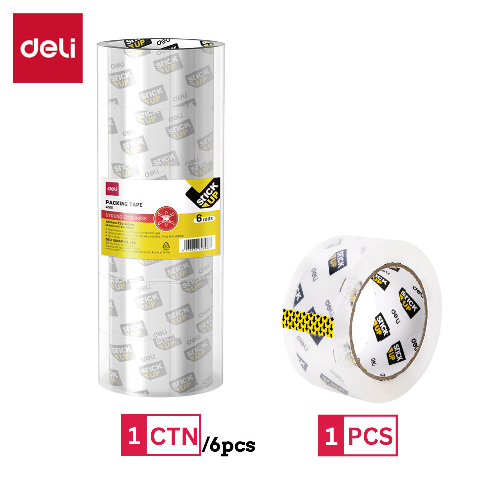 Deli Opp Tape Cellophane Packing 48mm x 90Y Transparent Speed Salotape ...