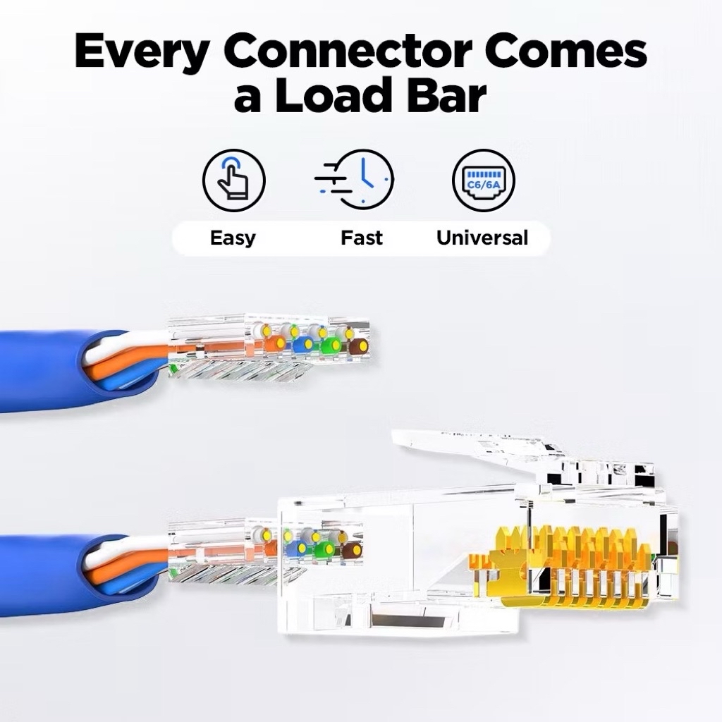 Commscope AmpNetconnect RJ45 Network Plug UTP Lan Cat6 Modular Plug ...