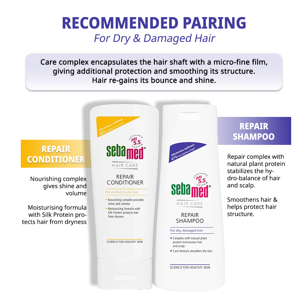 sebamed Hair Care Hair Repair Shampoo (200ml) | Shopee Malaysia