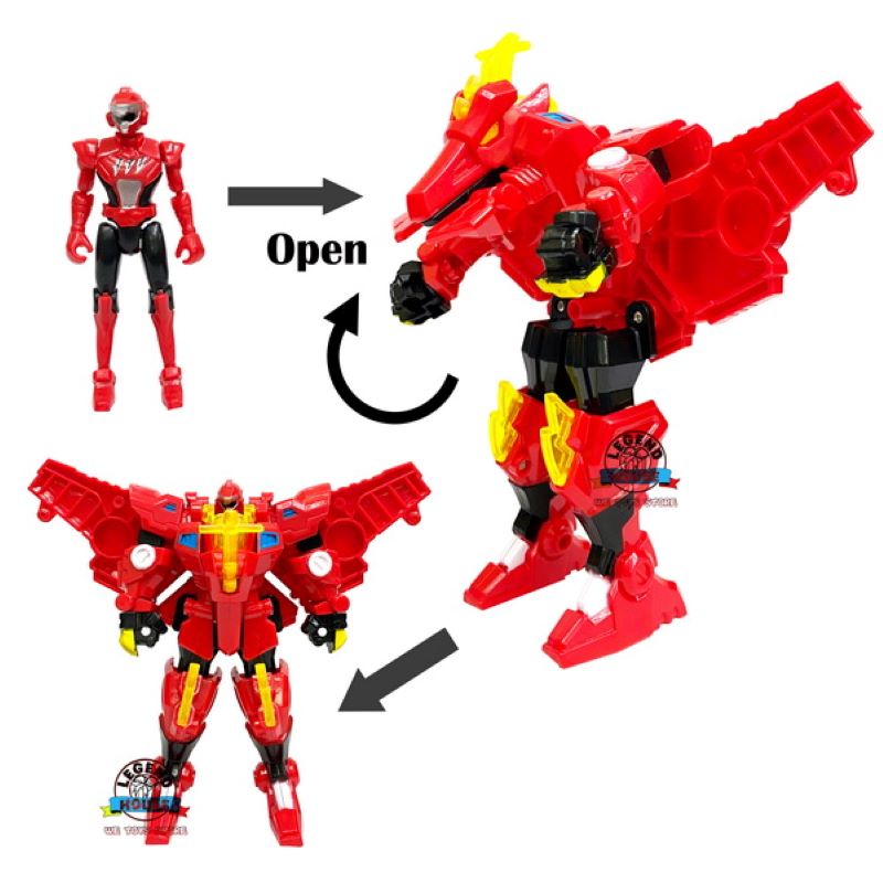 Miniforce Agent X Super Dino Power Red Sammy Robot Dinosaur Mini Force ...