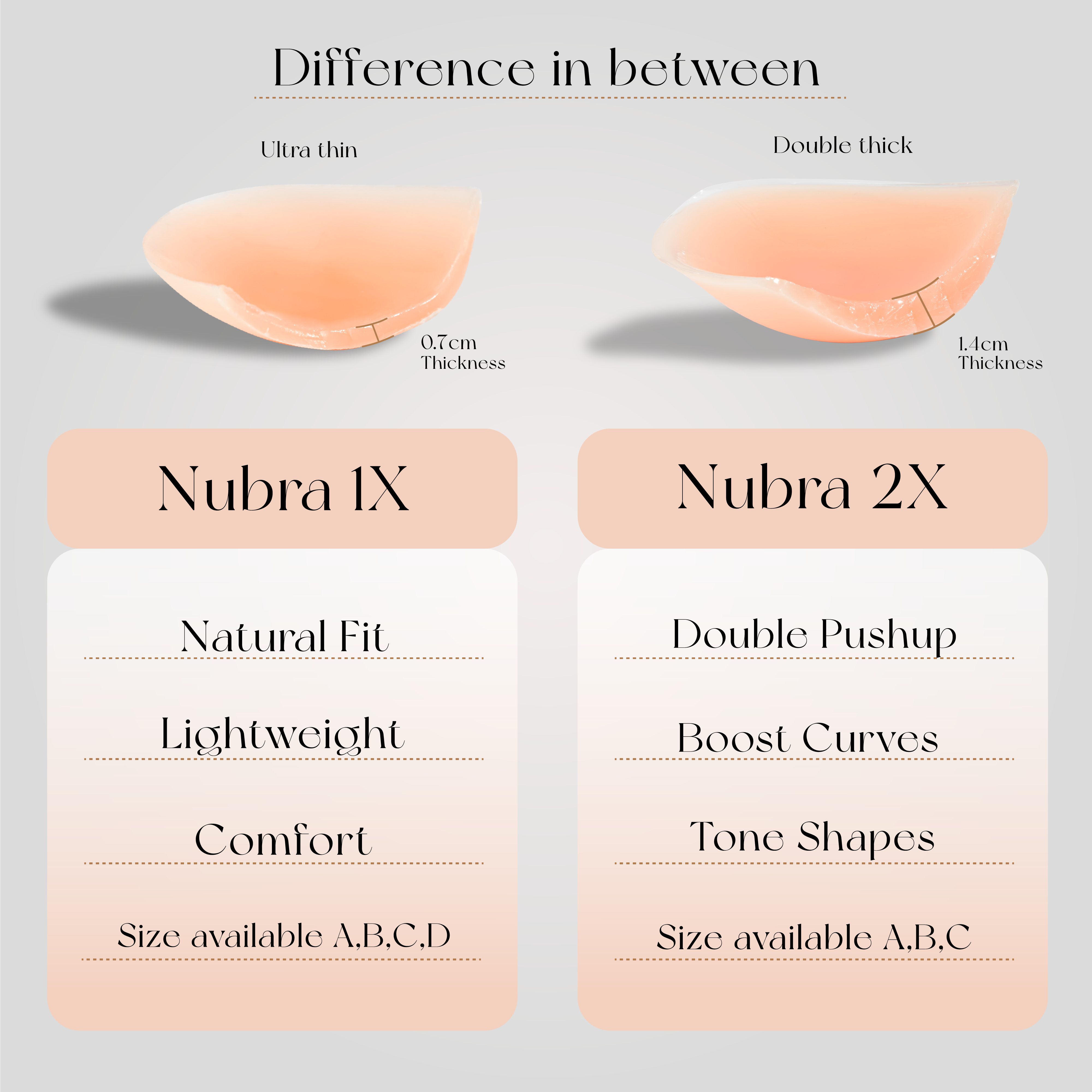 Undermine - Skin Tone Silicone Nubra Push Up Silicone Nubra Seamless ...