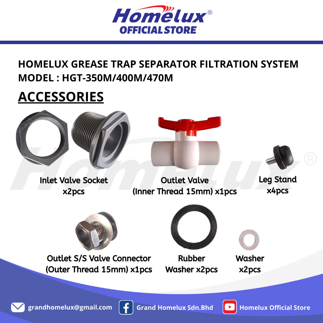 HOMELUX GREASE TRAP SEPERATOR FILTERATION SYSTEM FOR COMMERCIAL KITCHEN ...