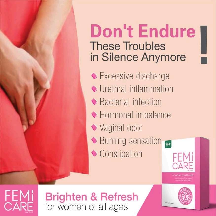 NHF Femicare Probiotic For Female 女性益生菌胶囊 (30 Capsules) | Femicare ...