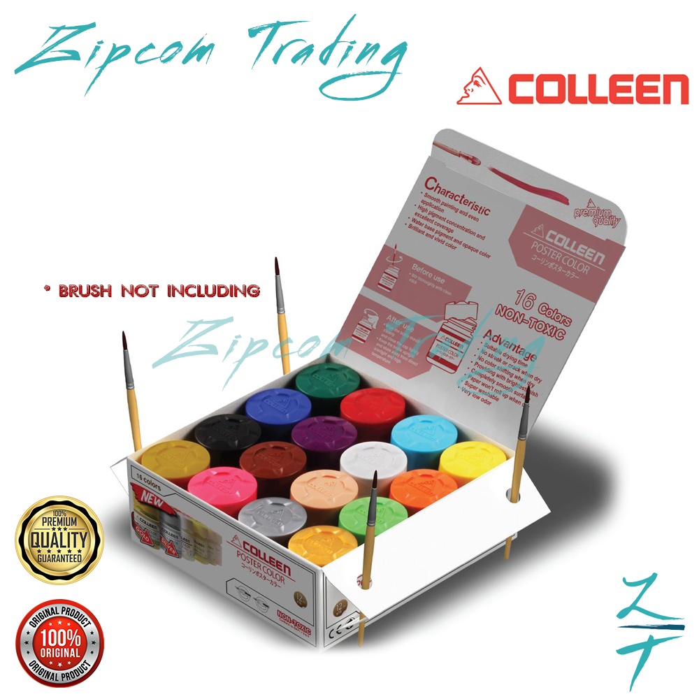 COLLEEN Premium Non-Toxic Poster Color (12ml/Bottle) | Shopee Malaysia