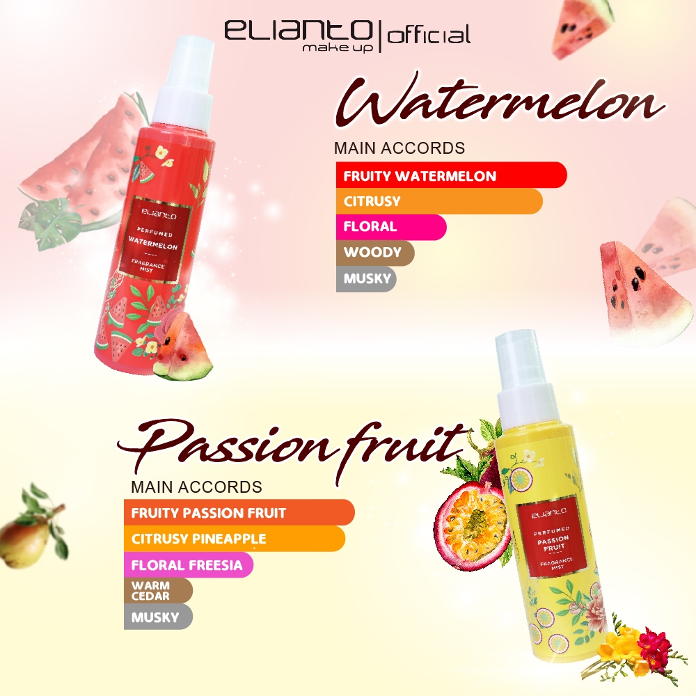 Elianto Perfumed Body Mist (100ml) Body Spray Fragrance Mist Pewangi ...