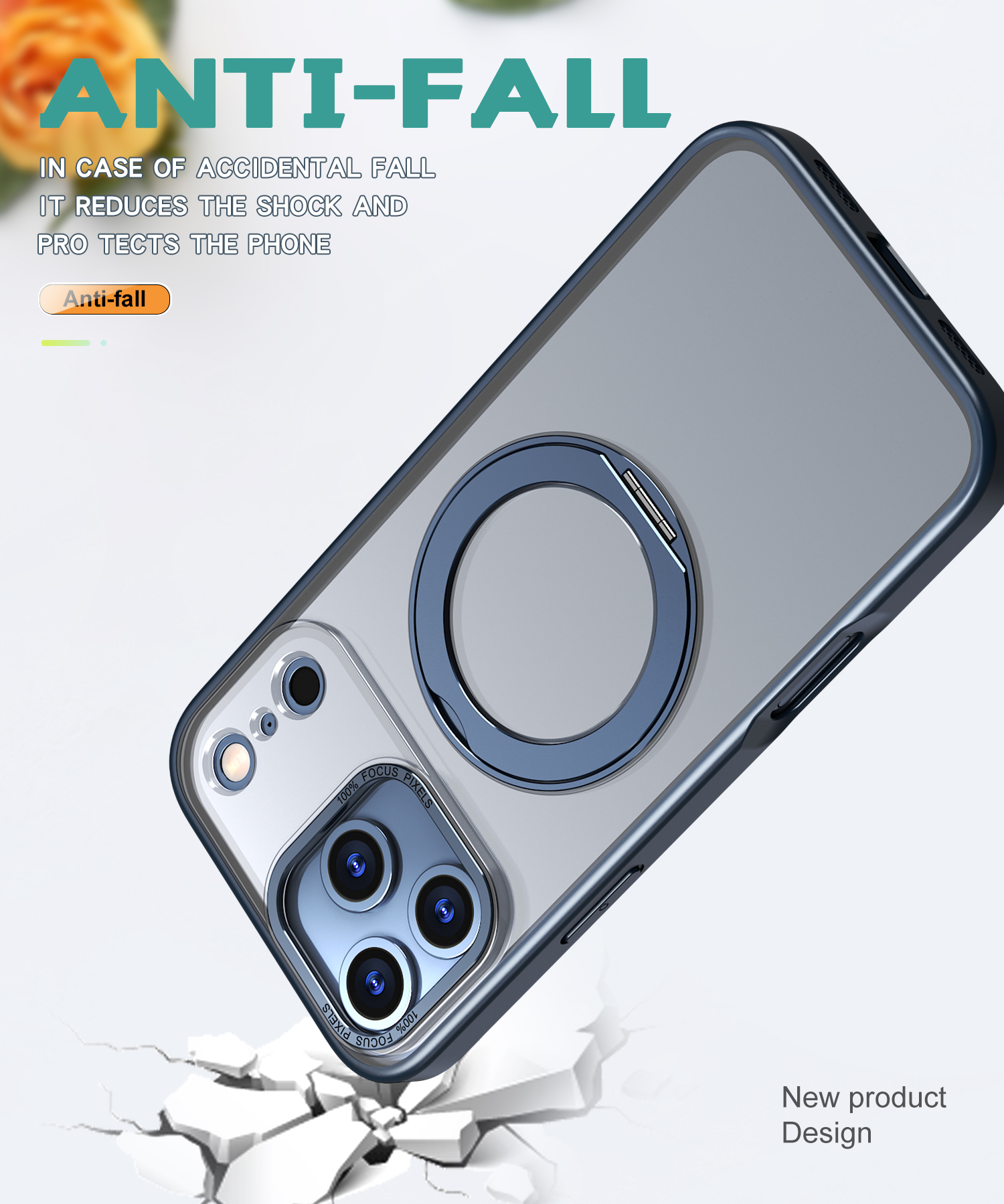 H2 360 Invisible Brackets Magnetic Wireless Charging Translucent Matte ...