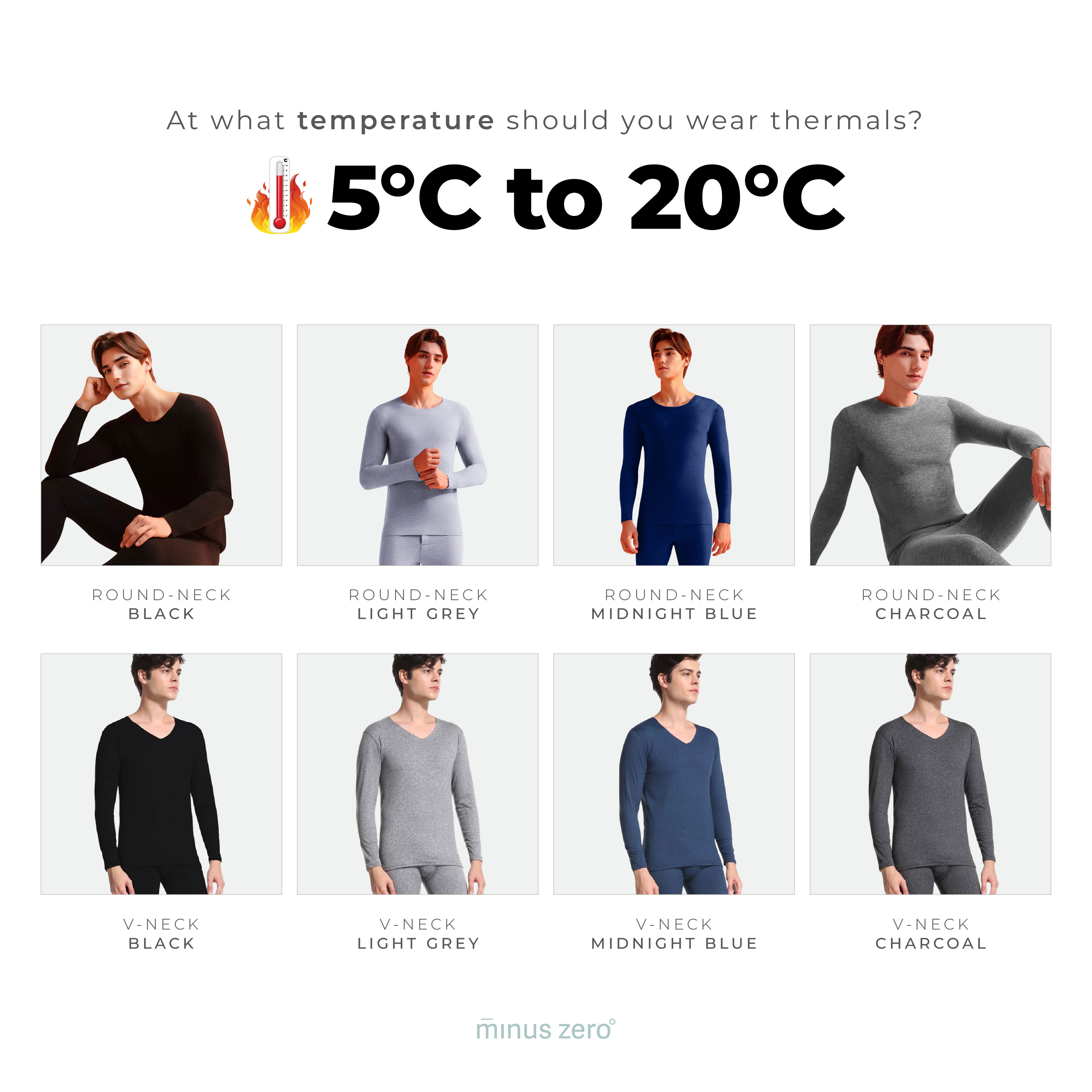 Men Premium Long Johns Thermal Underwear for Winter, Base Layer Men ...