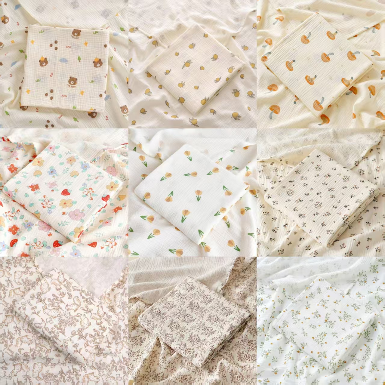 100*100 Upgraded Muslin Swaddle Blanket Cotton Muslin Square Soft Large ...