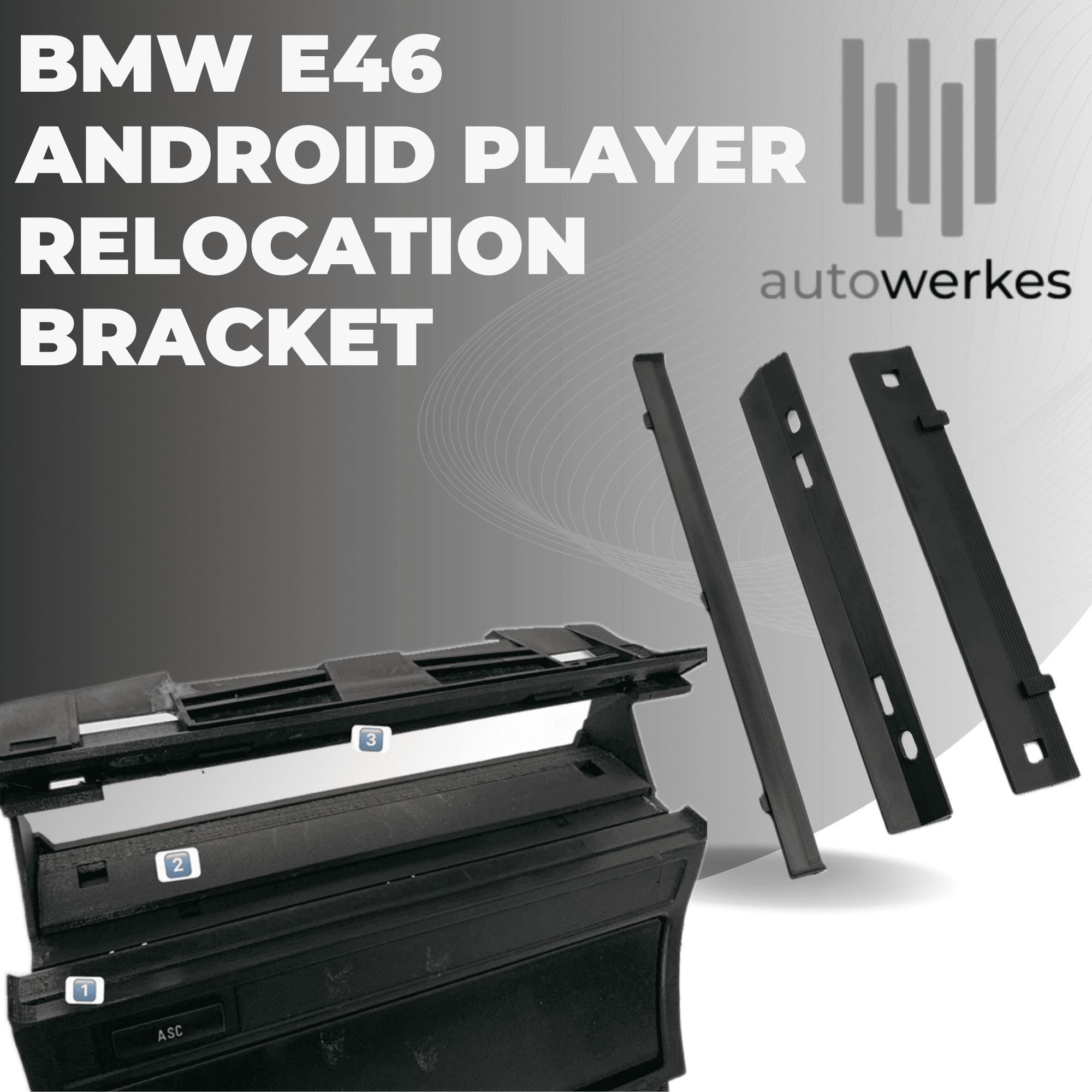 BMW E46 2 DIN Android Player AC Relocation Bracket | Shopee Malaysia