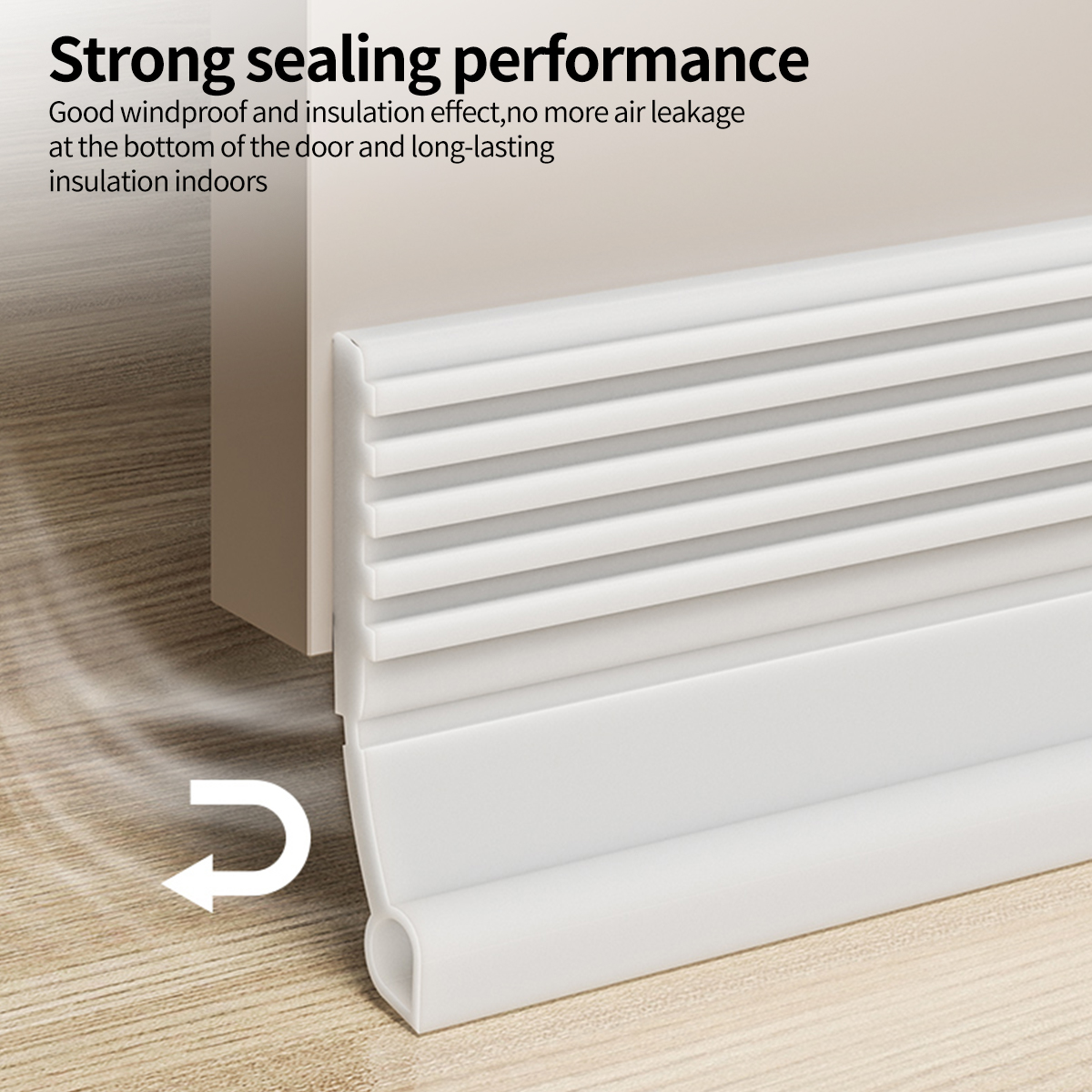 Self Adhesive Door Bottom Sealing Strip Waterproof Sound Proof Door ...