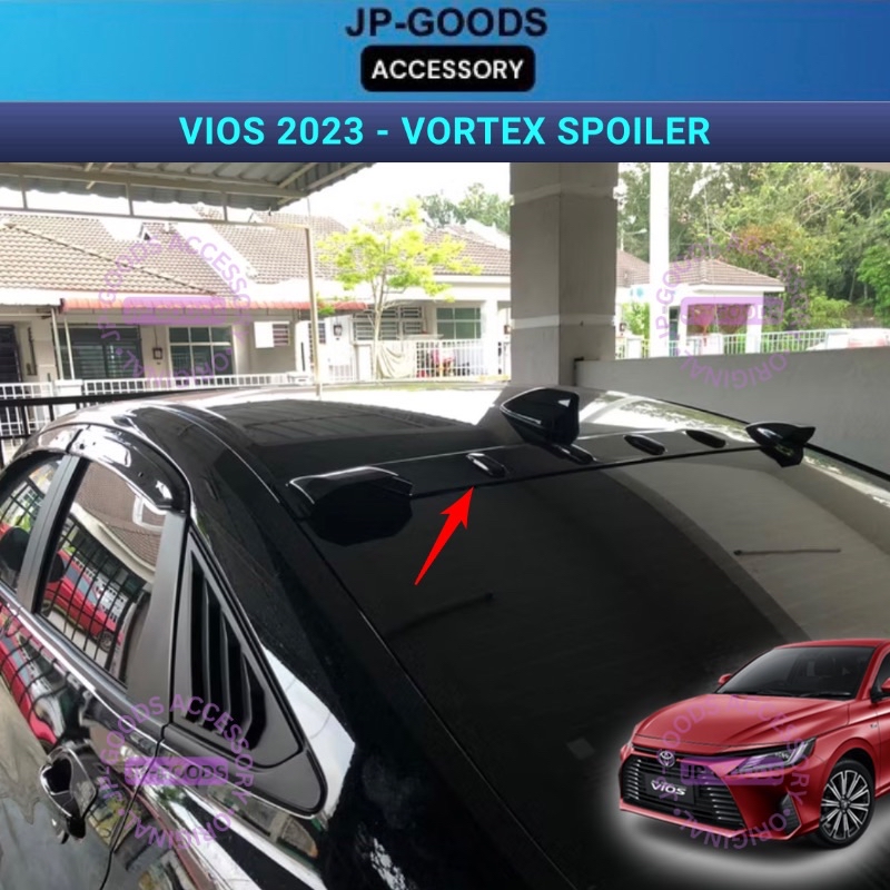 Toyota Vios 2023 - 2024 Rear Spoiler Vortex Style Windscreen Glass ...