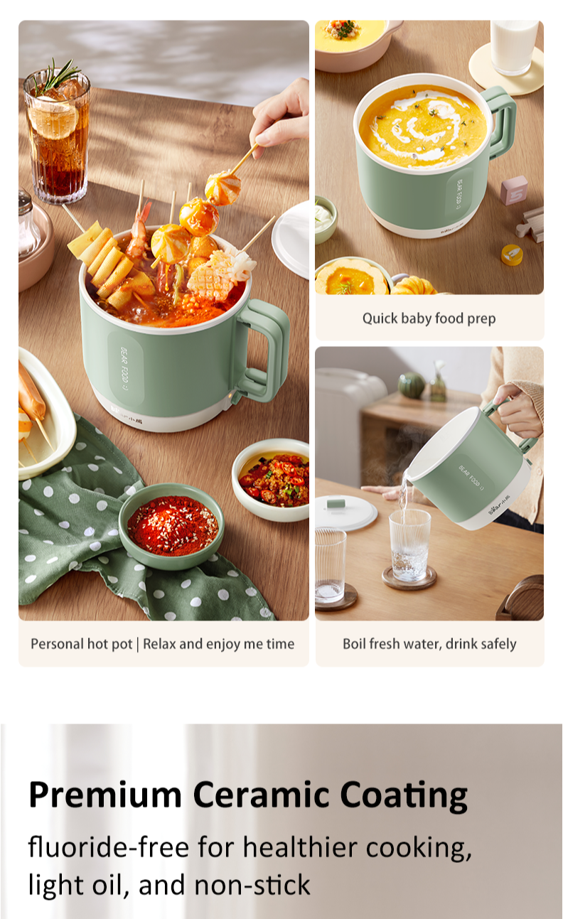Bear Portable Multi Cooker 1.2L Foldable Travel Cooker BMC-G1200 ...