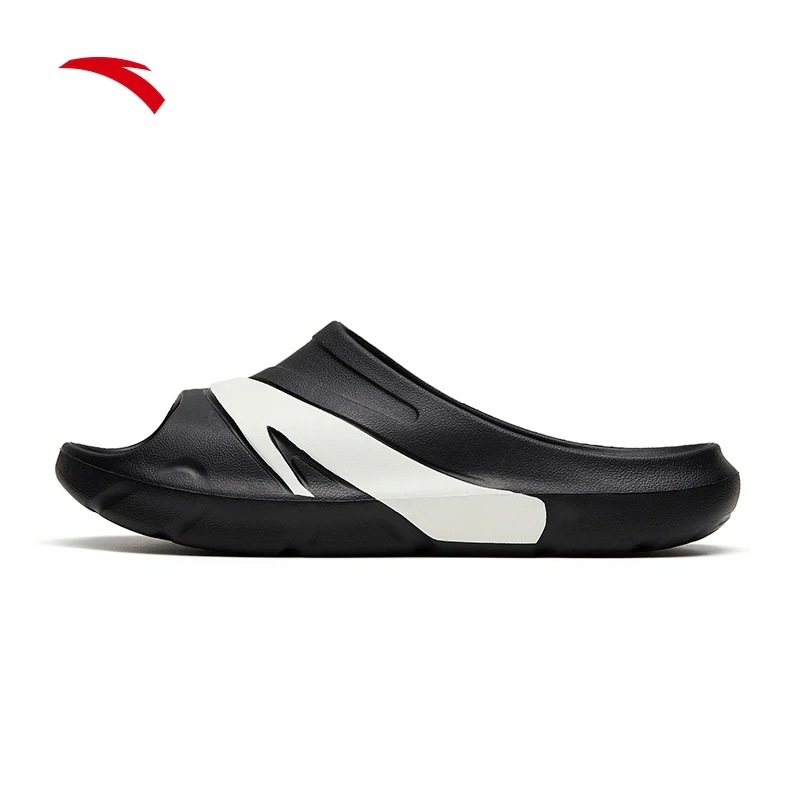 ANTA Men Slippers Beach Slippers 1124E8511-2 -Black/Sandstorm Grey ...