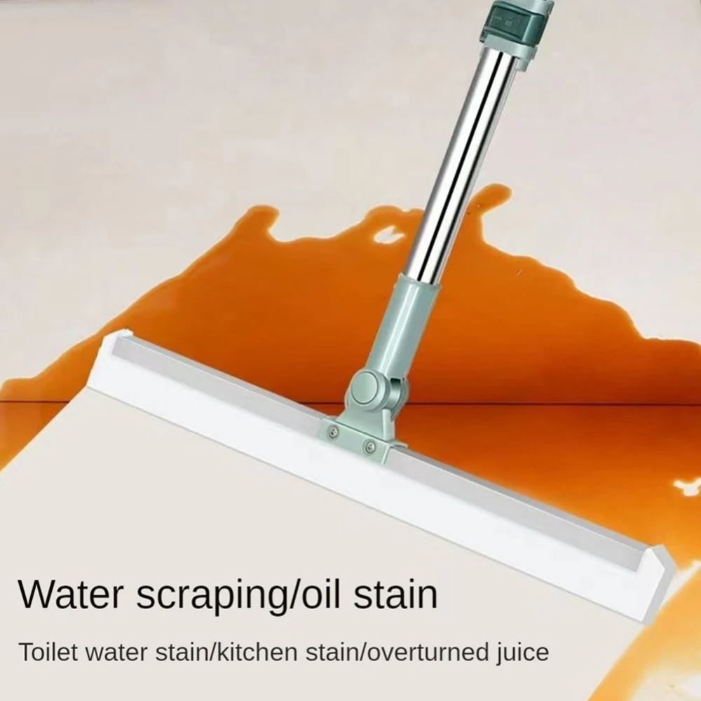 50CM Floor Silicone Wiper Scraper 180 Squeegee Magic Broom Sweeper Mop ...