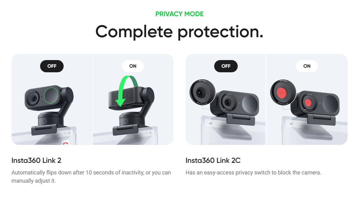 Insta360 Link 2 & Insta360 Link 2C Webcam 4K AI Powered | Shopee Malaysia