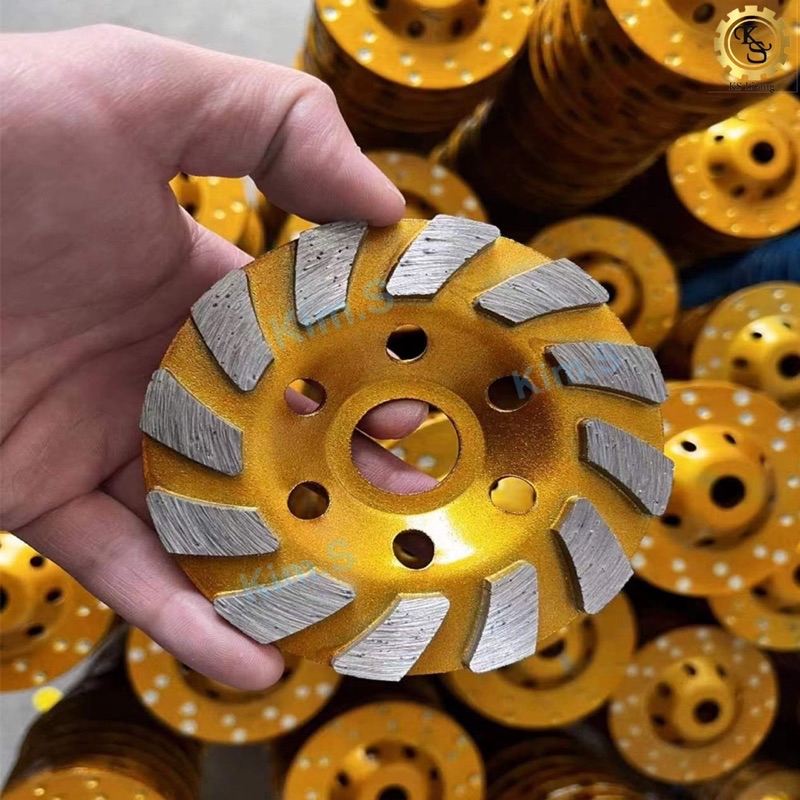Kim.S 4 INCH [100mm] Diamond Wheel Diamond Segment Grinding Wheel ...