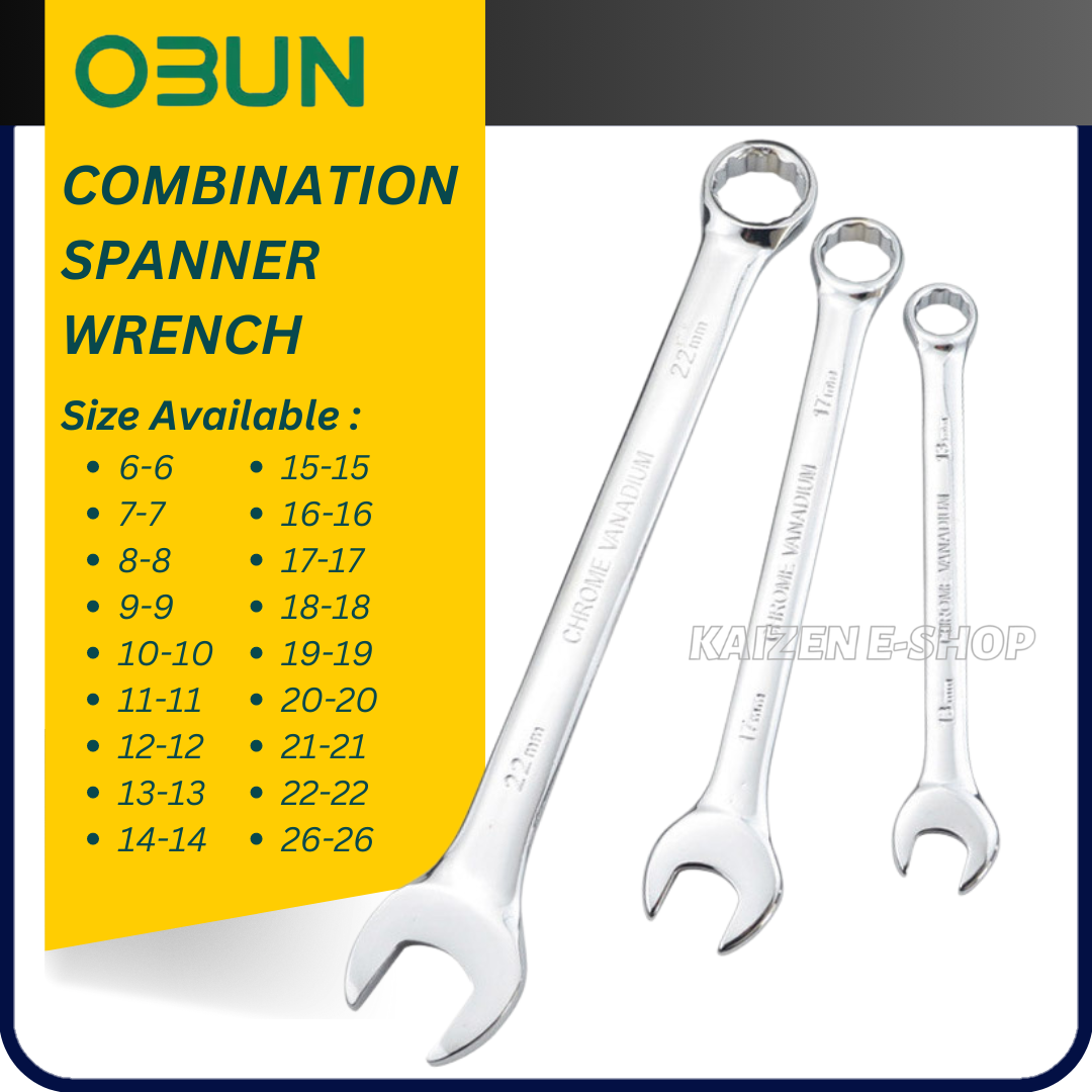 OBUN Combination Spanner Wrench 6-26MM | Shopee Malaysia