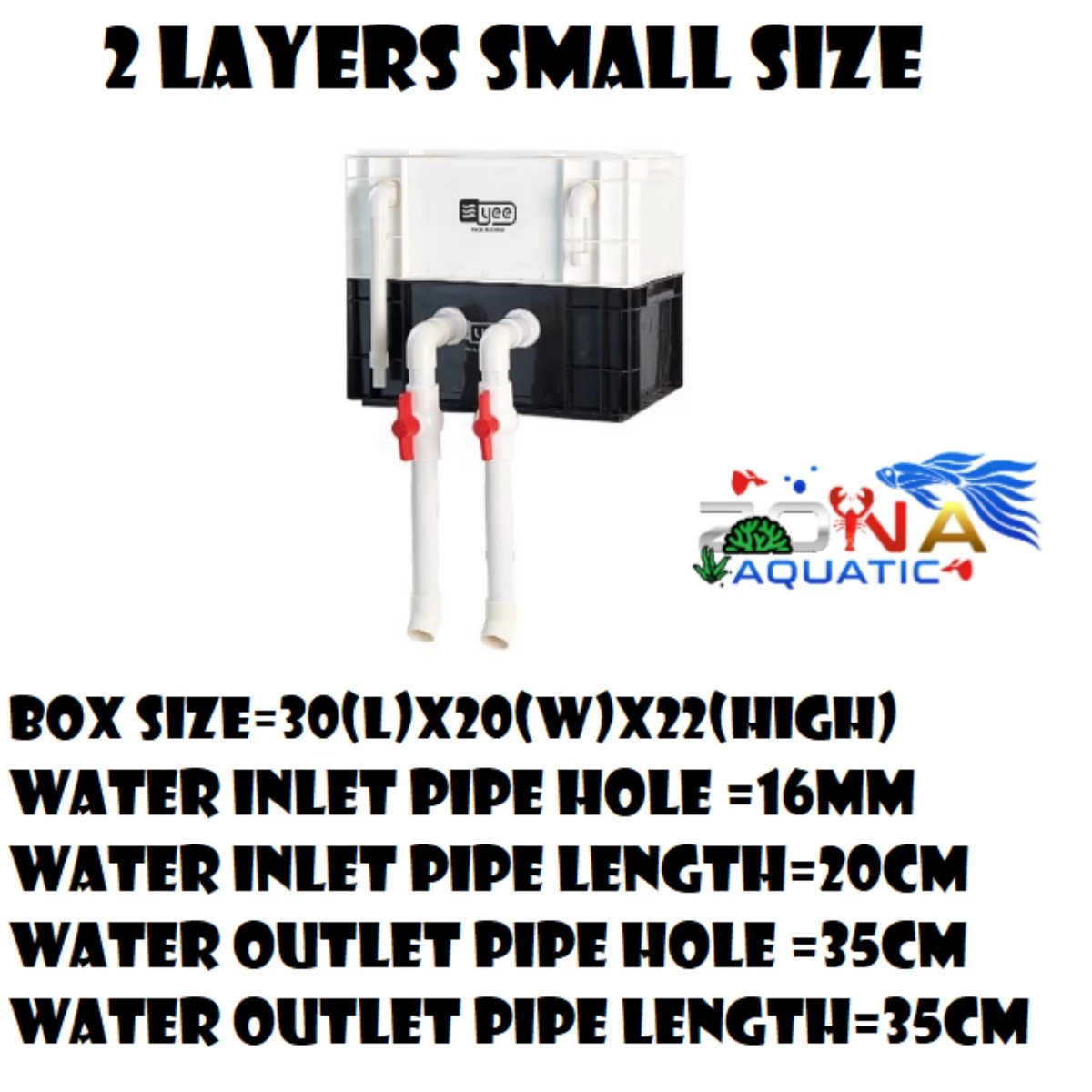 READY STOCK | YEE AQUARIUM FILTER BOX | 2-3 LAYERS FILTER BOX | FISH ...