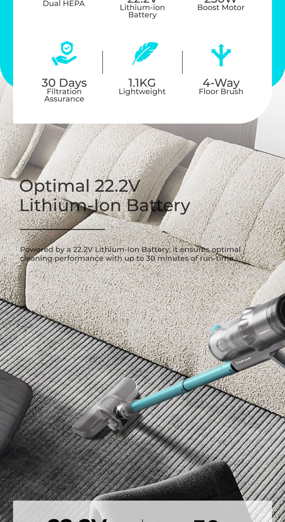 PerySmith Cordless Vacuum Cleaner Xtreme Series X20 Pro | Shopee Malaysia