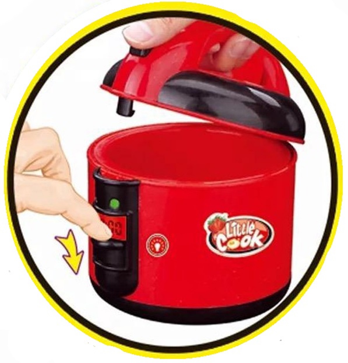Kitchen Cooker Rice With Spoon Toy For Kid Pretend Play Early Learning ...