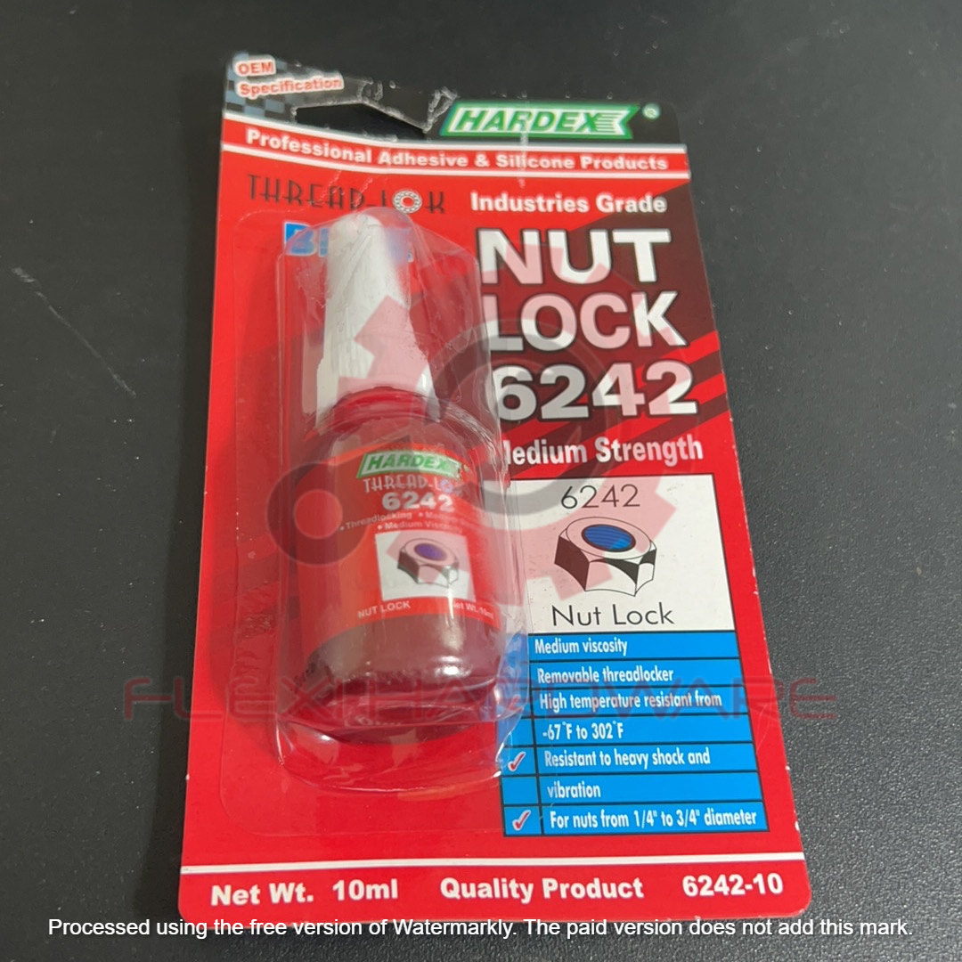 (BLUE/RED) HARDEX 6242 / 6262 NUT LOCK THREAD LOCKER MEDIUM HIGH ...