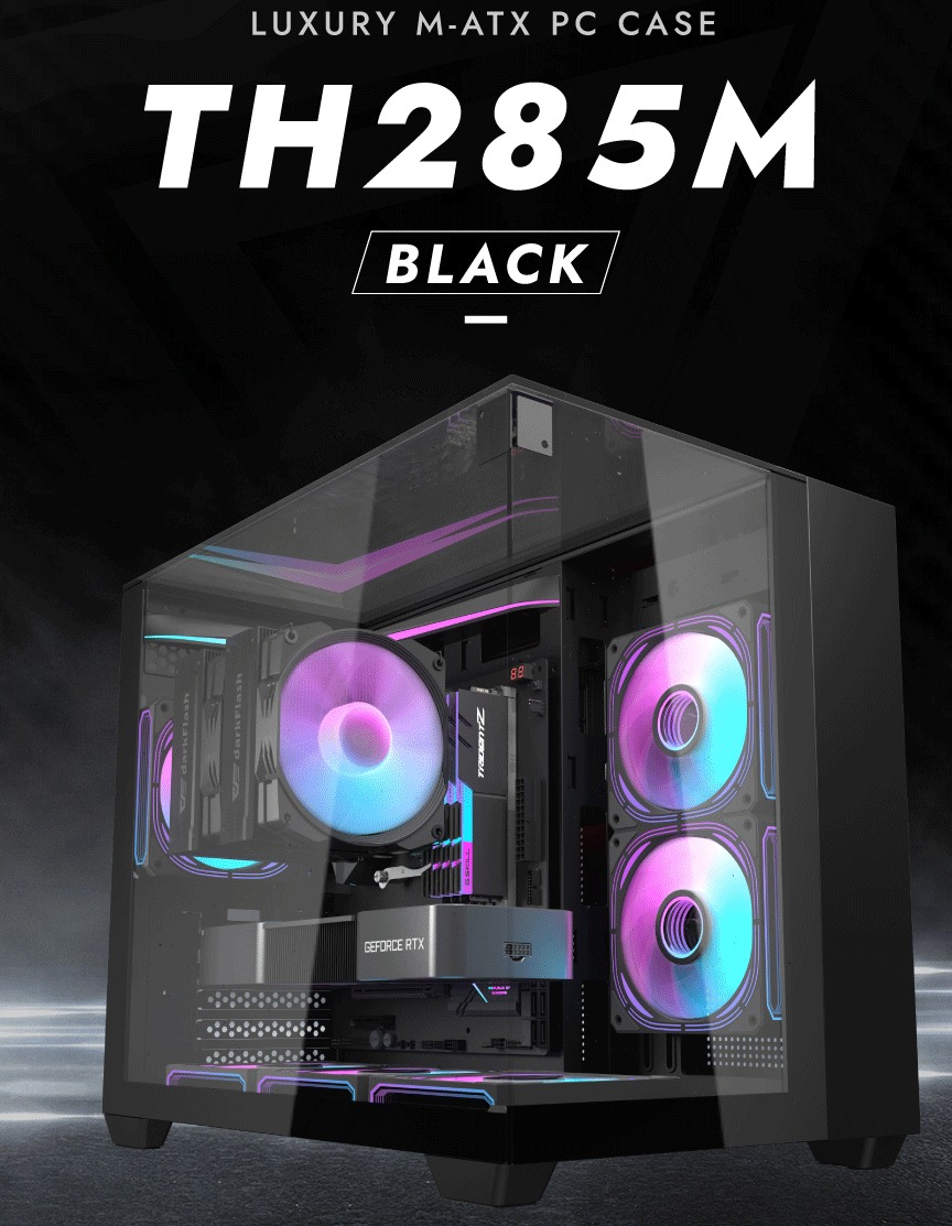 Aigo DarkFlash TH285M MATX PC Case Casing Chassis Luxury Premium ...