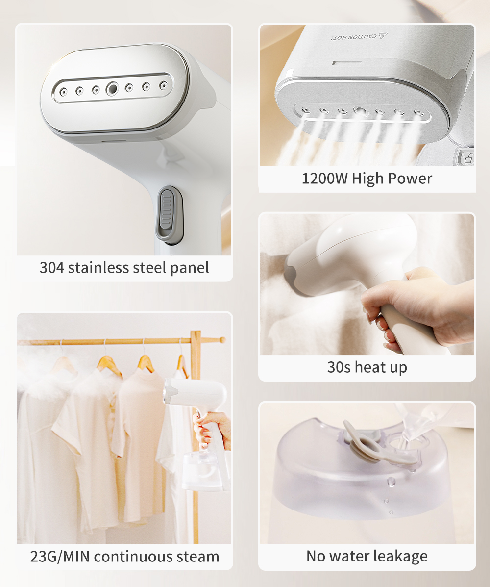 Simplus Handheld Garment Steamer 280ml Large Water Tank 1200W High ...