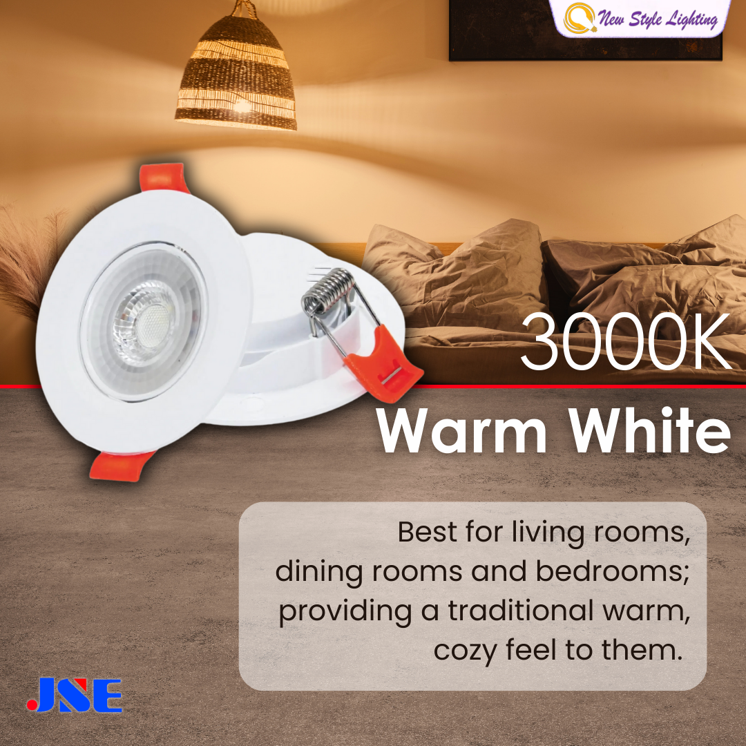 JSE 7W 9W 12W 3000K Yellow Warm White SIRIM Adjustable Ceiling Recessed ...