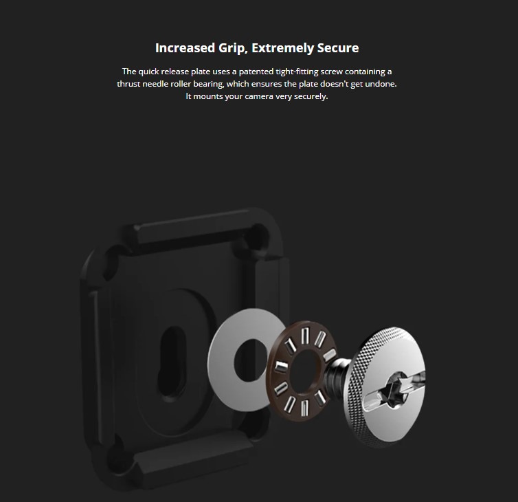 PGYTECH Arca-Type Quick Release Clamp & Plate With Beetle Camera Clip ...