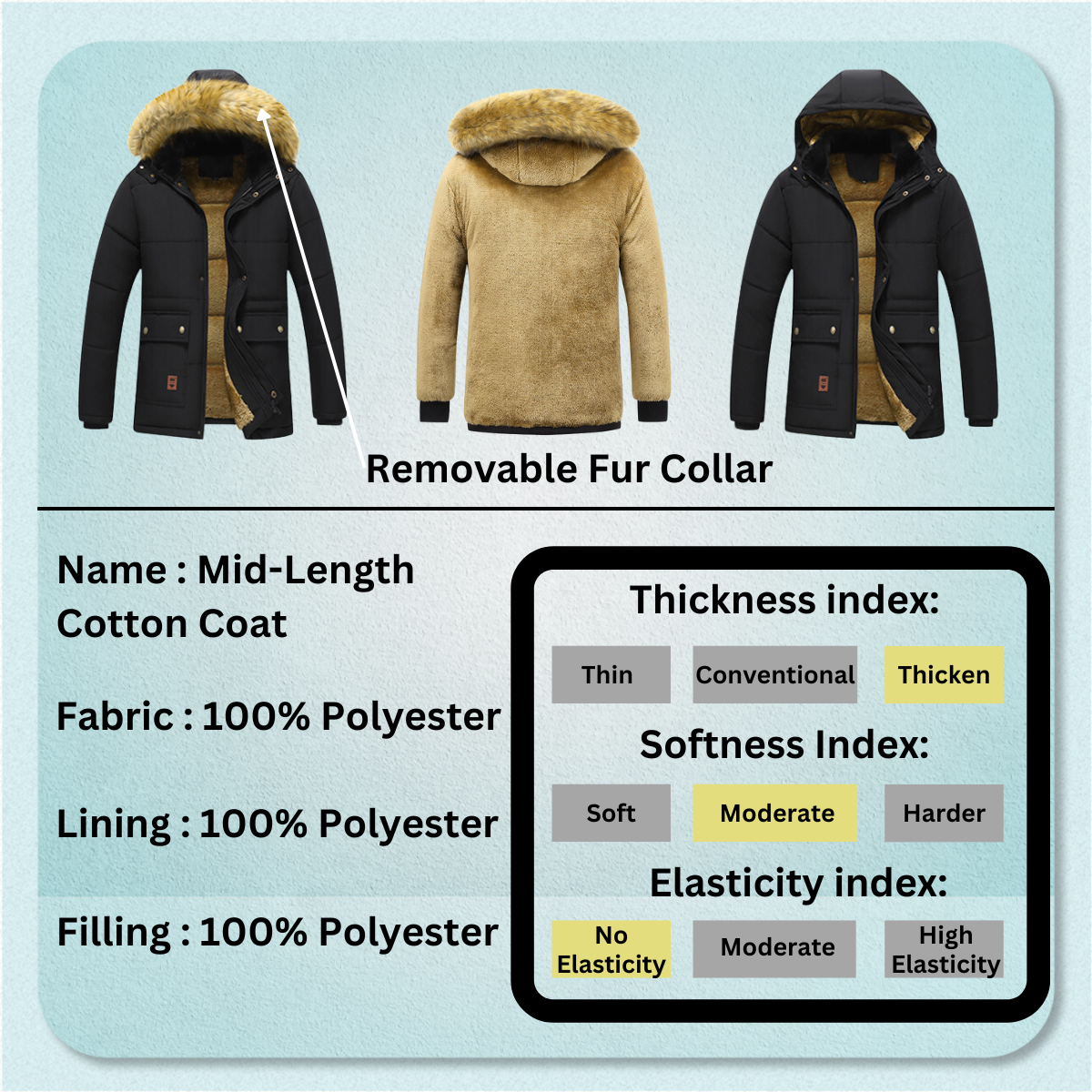 Hitchie Man Winter Snow Cold Down Jacket Men Woman Fleece Coat Baju ...