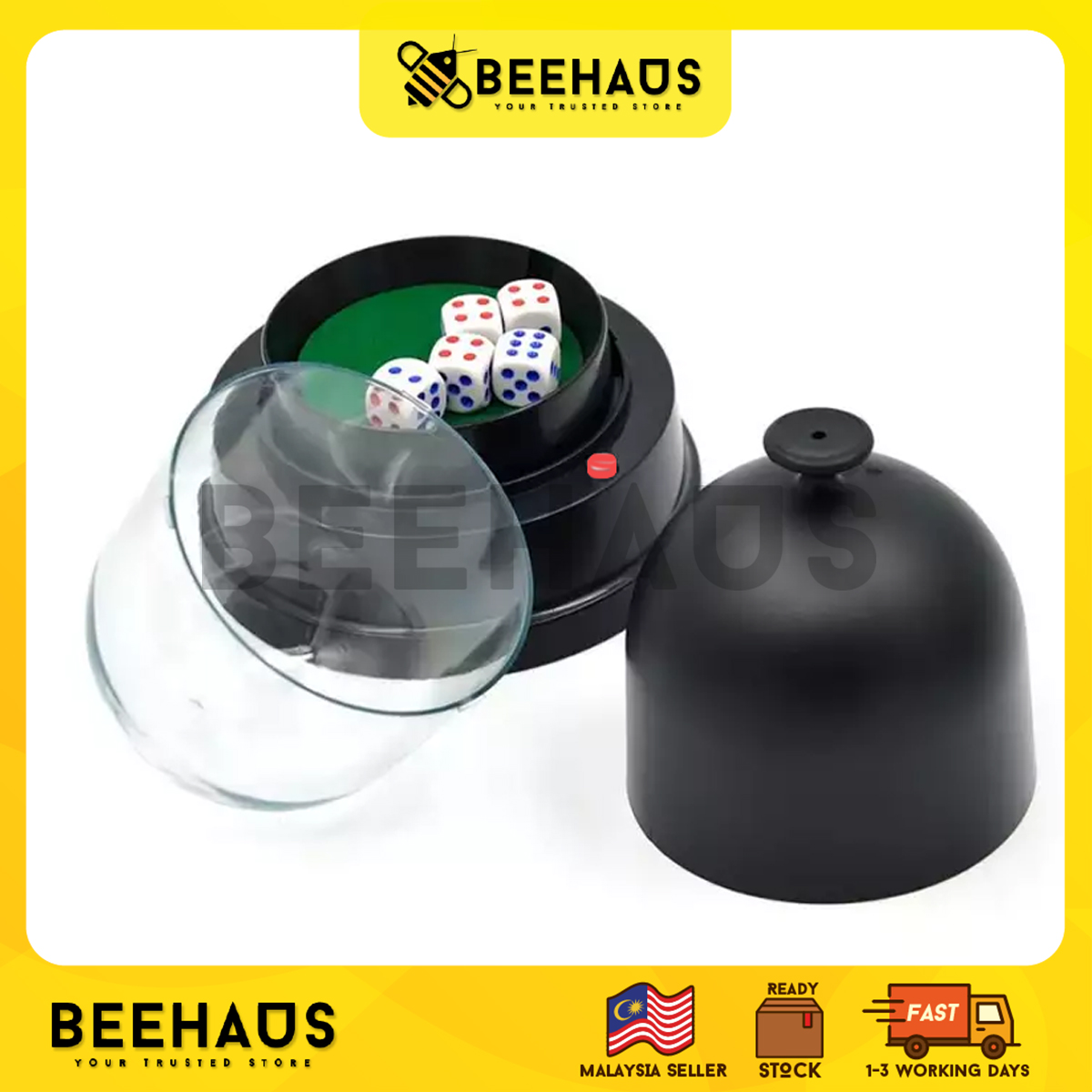 Beehaus Electronic Dice Machine | Automatic Dice Roller Cup Sic Bo Dice ...