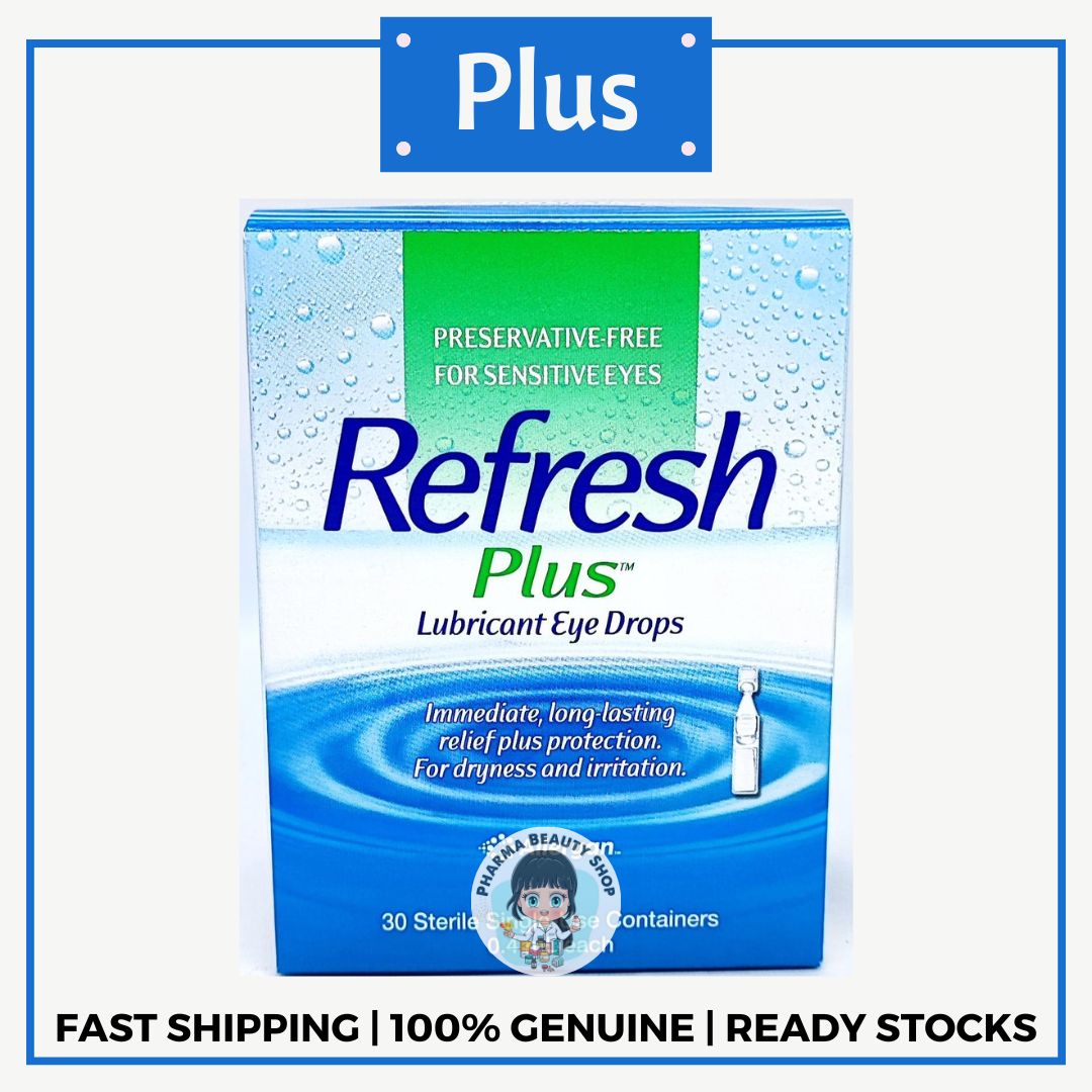 Refresh Plus Lubricant Eye Drops (30 x 0.4ml)/ Refresh Tears Lubricant ...