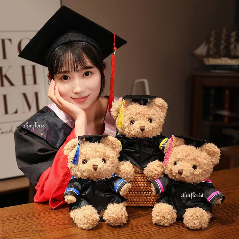 Cute Graduation Convocation Bear Plush Teddy Bear Plush Brown Convo ...