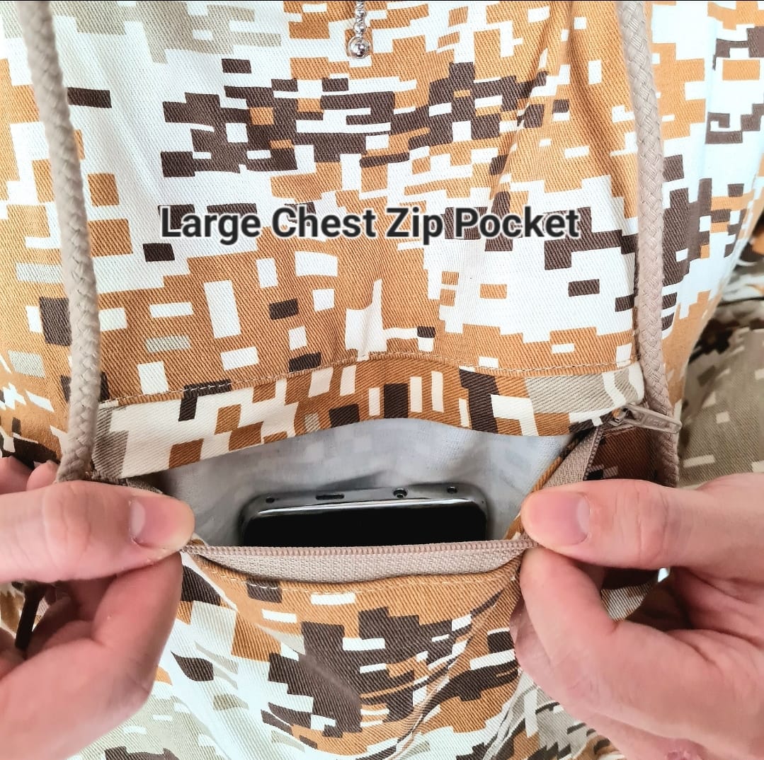 Outdoor Hoodies Jacket Geologist Desert Digital Camo Tactical Zip ...