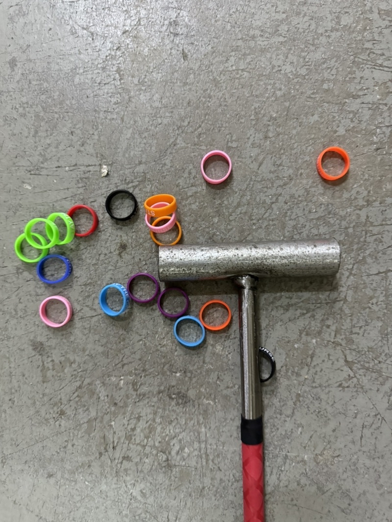 Cali py1 besi loading pegang getah sawit besi loading tojok 20pcs getah ...