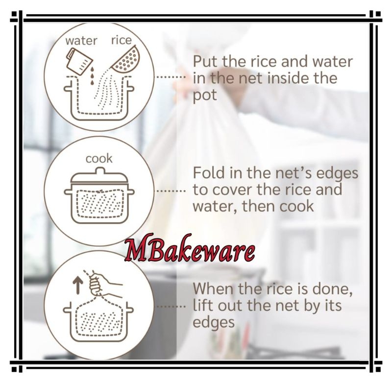 【MBakeware】TAIWAN 100% Polyester Reusable Fine Mesh Rice Cloth , Rice ...