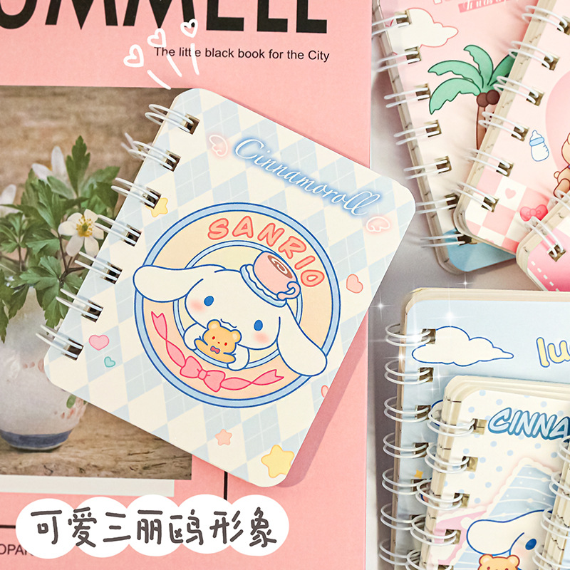 Whitespace Cute Sanrio Mini Ring Notebook Kids Small Book Buku Nota ...