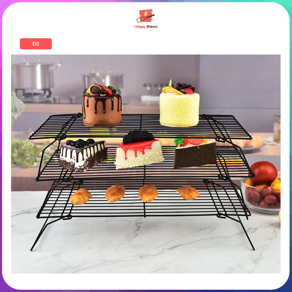 Pastry Cooling Rack For Pastries Cakes Muffin Cupcake Single or 3 Layer ...