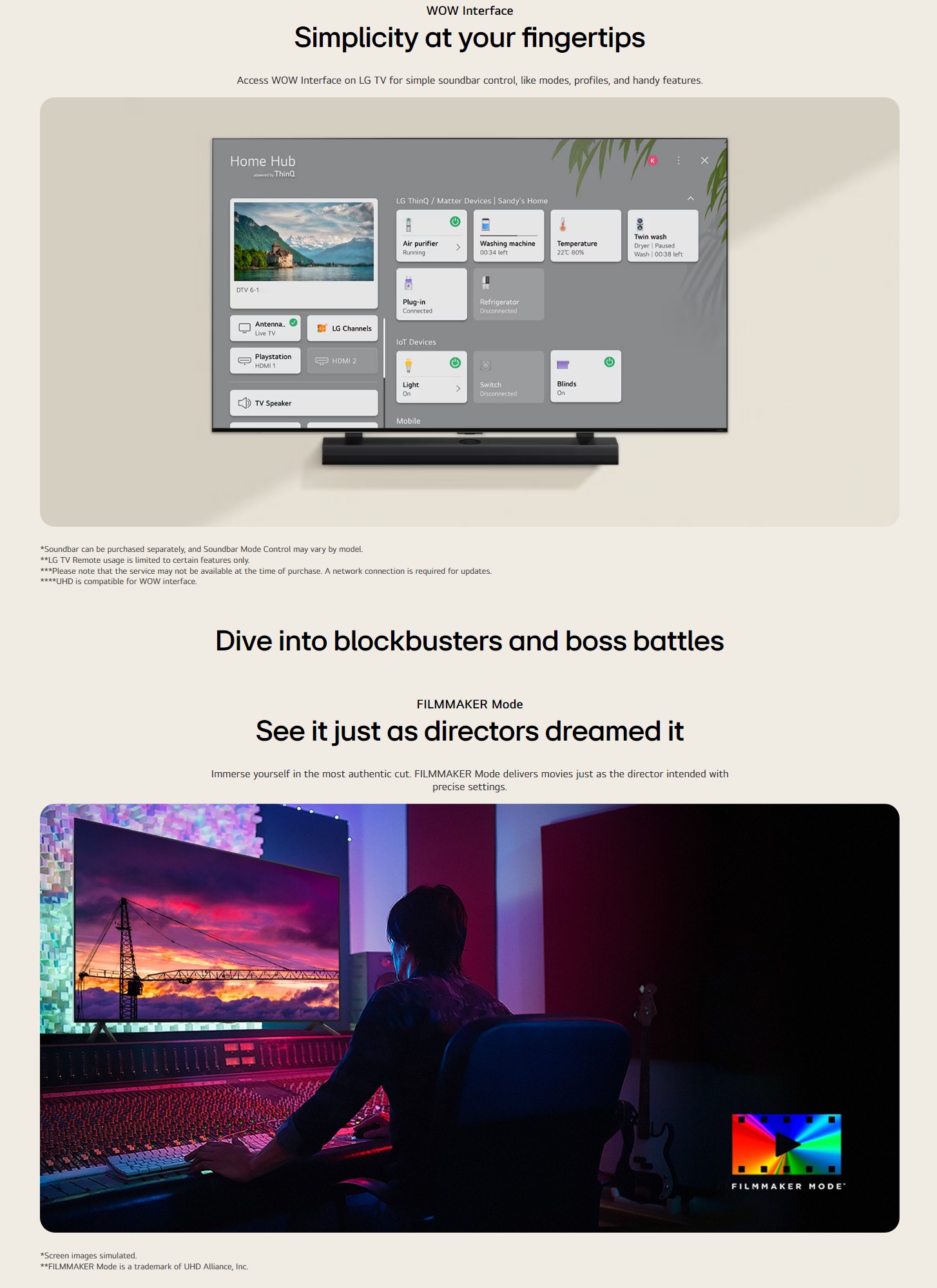 2024 NEW LG Smart TV 65 Inch 4K UHD UT75 HDR 10 Pro 65" Smart TV Murah ...